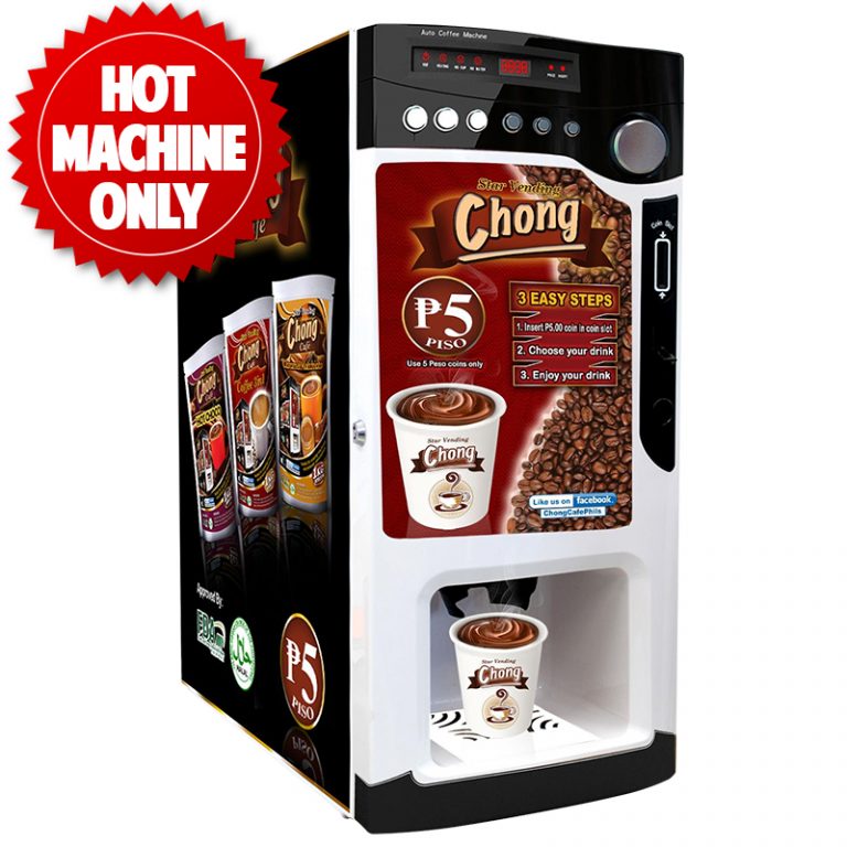 Hot Vending Machine Only (Coin-Operated with Auto-Cup Dispensing ...