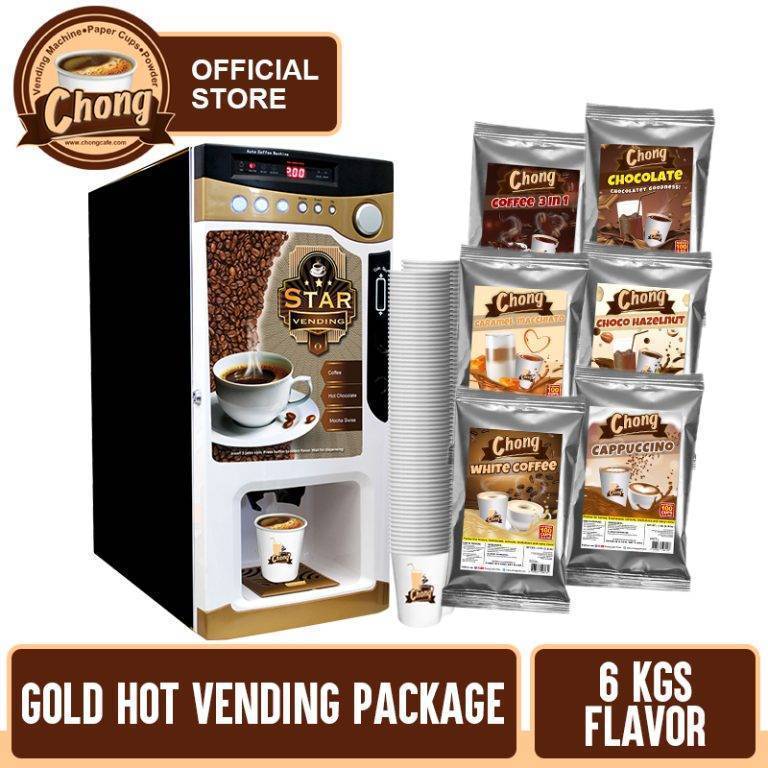Chong Star Gold Hot Vending Machine Package - Chong Cafe